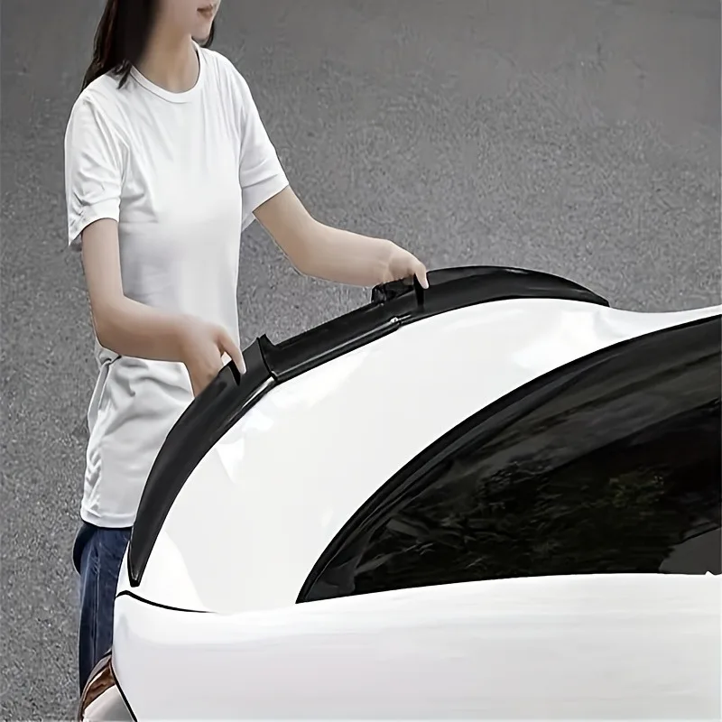 3pcs Universal Car Spoiler Car Free Perforated Top Center Wing Trunk ...