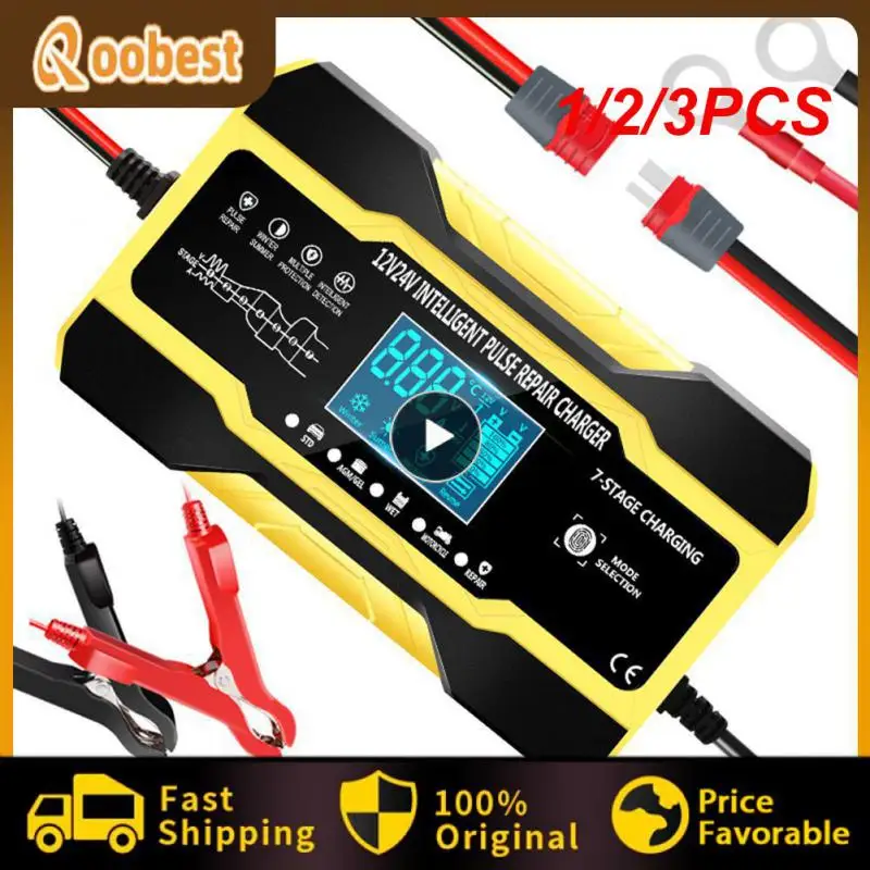 1-2-3PCS-10A-24V-5A-Car-Battery-Fast-Charger-Multifunction-New-Full ...
