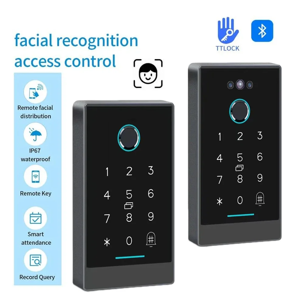 IP67 Waterproof Access Control TTLock App Control Facial Recognition ...