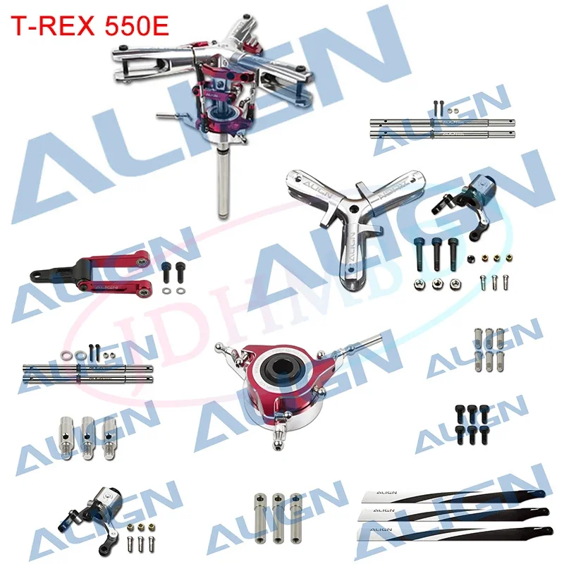 ALIGN-T-REX-550EThree-Blade-Rotor-Head-Tri-Blades-Main-Shaft-ThreeTail ...