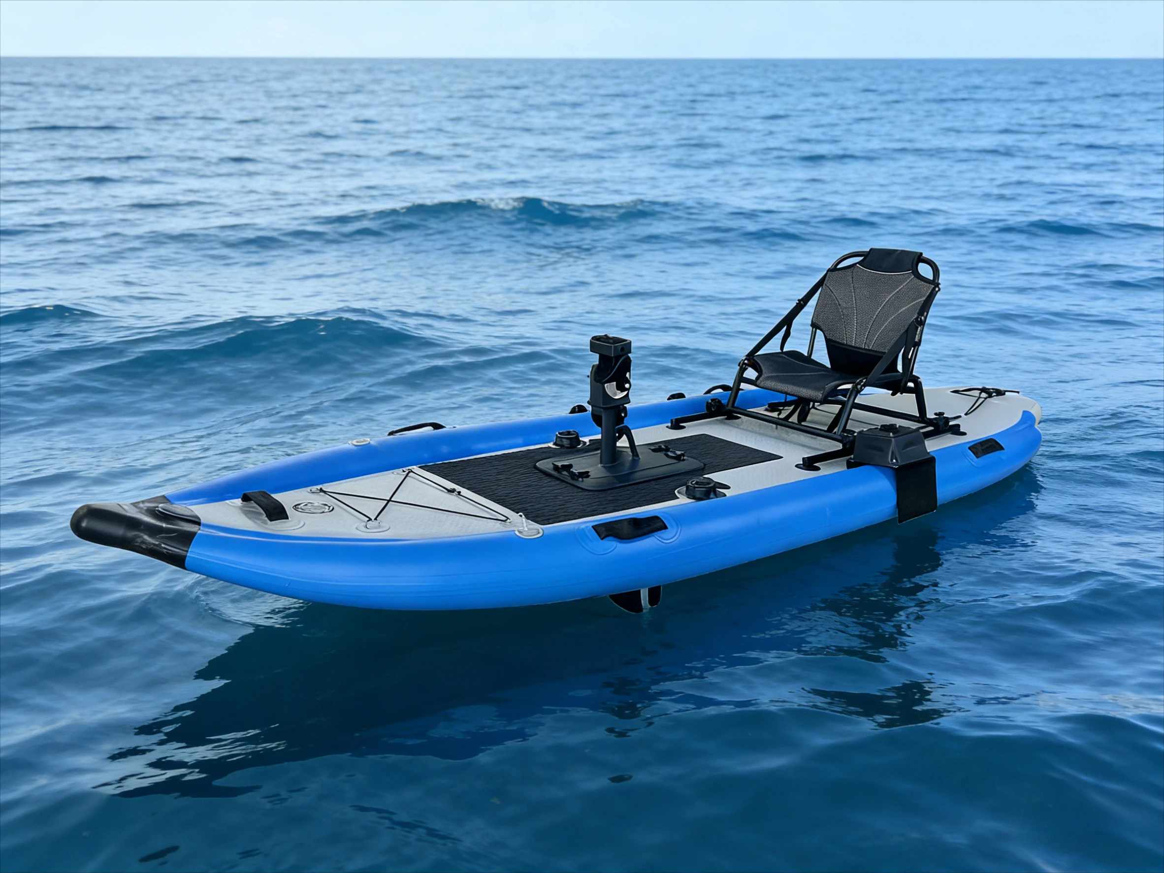 Inflatable Fishing Pedal Kayak Pontoon Boat with Pedal Drive System for ...