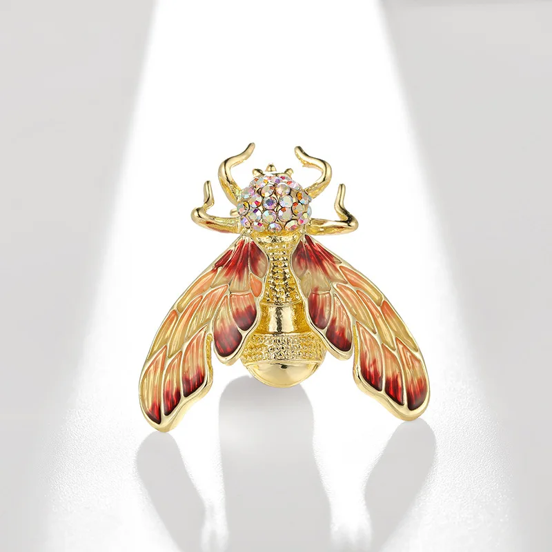 Colorful-Wings-Enamel-Bee-Brooches-for-Women-Men-Shining-Crystal-Cicada ...