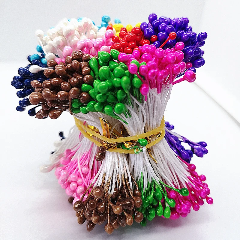 Multicolor-3mm-500pcs-Artificial-Sugar-Flower-Stamen-For-Craft-Home ...