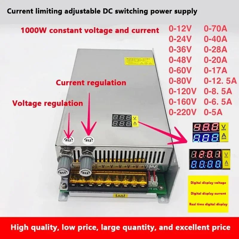 Current-limiting-adjustable-voltage-current-1000W-digital-display ...