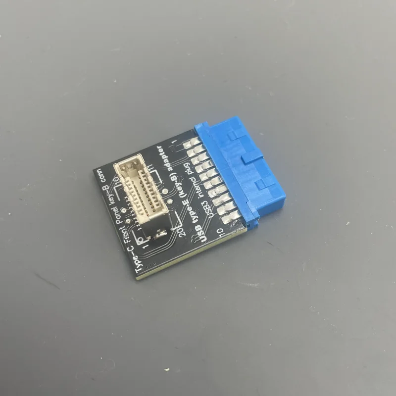 US$ 11.14 - USB 3.0 19PIN to TYPE-E Adapter Card Type-C Front Panel Key ...