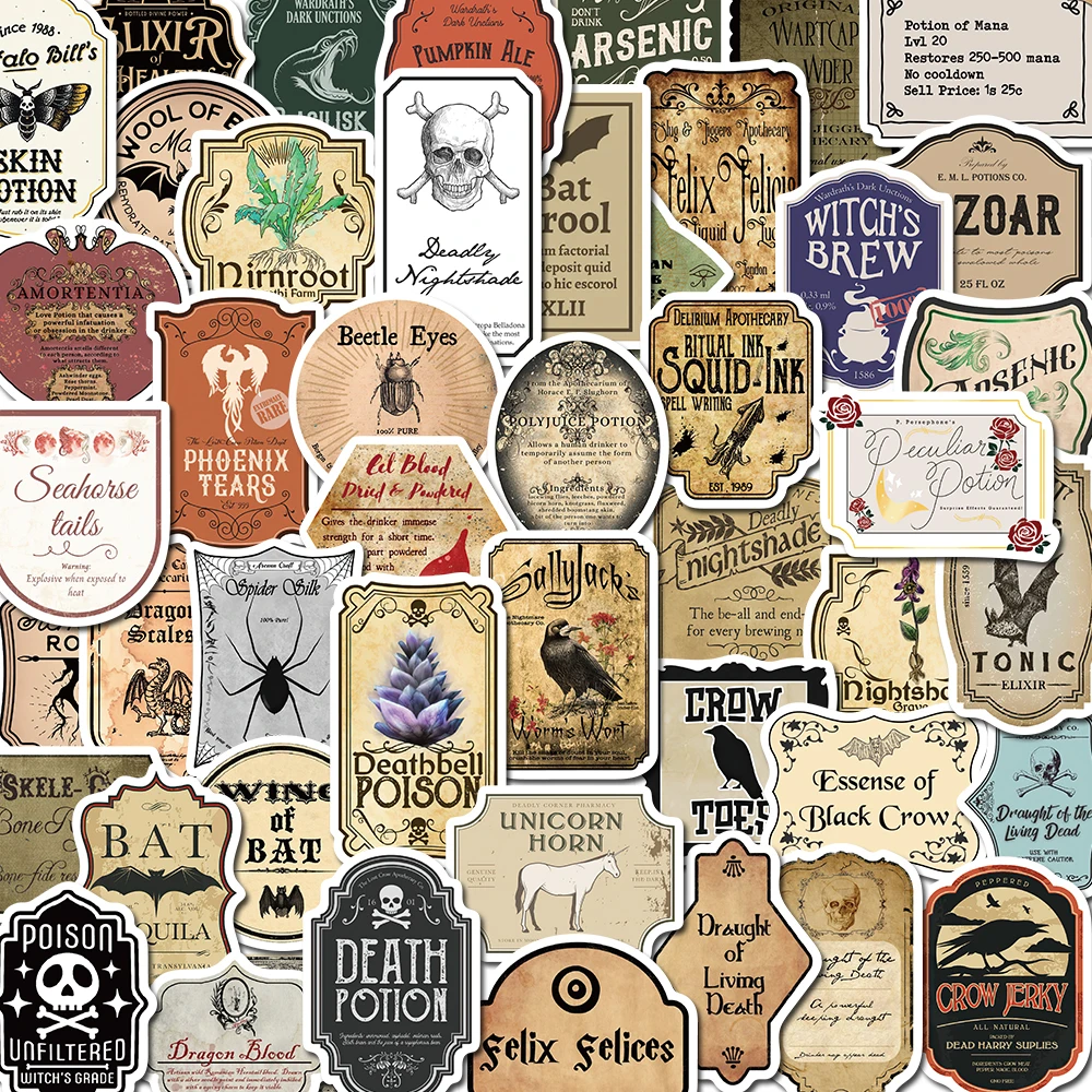 Vintage Poison Labels