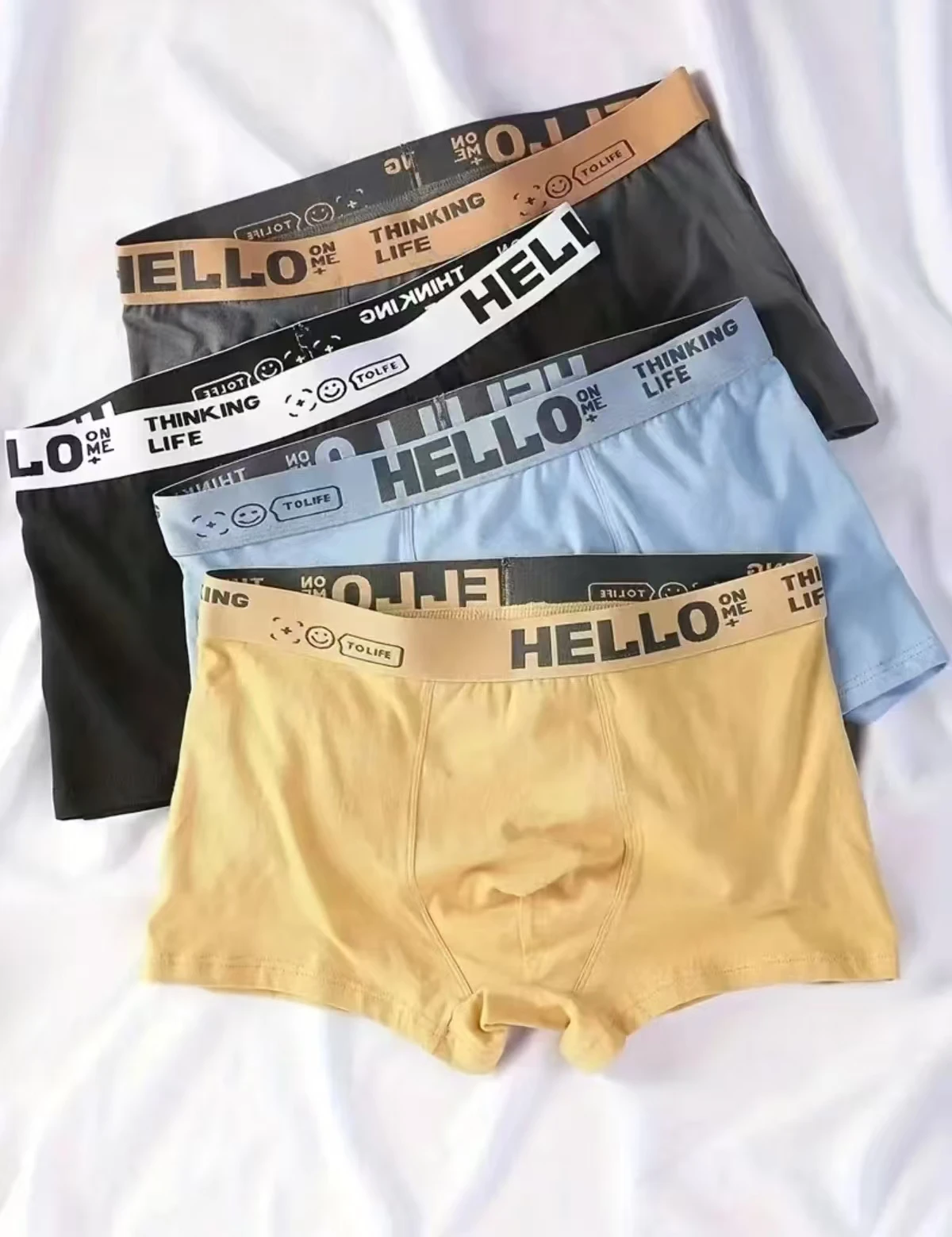 HELLO Minimalist Comfort Men's Boxer Briefs, Random Colors, Choose Your ...