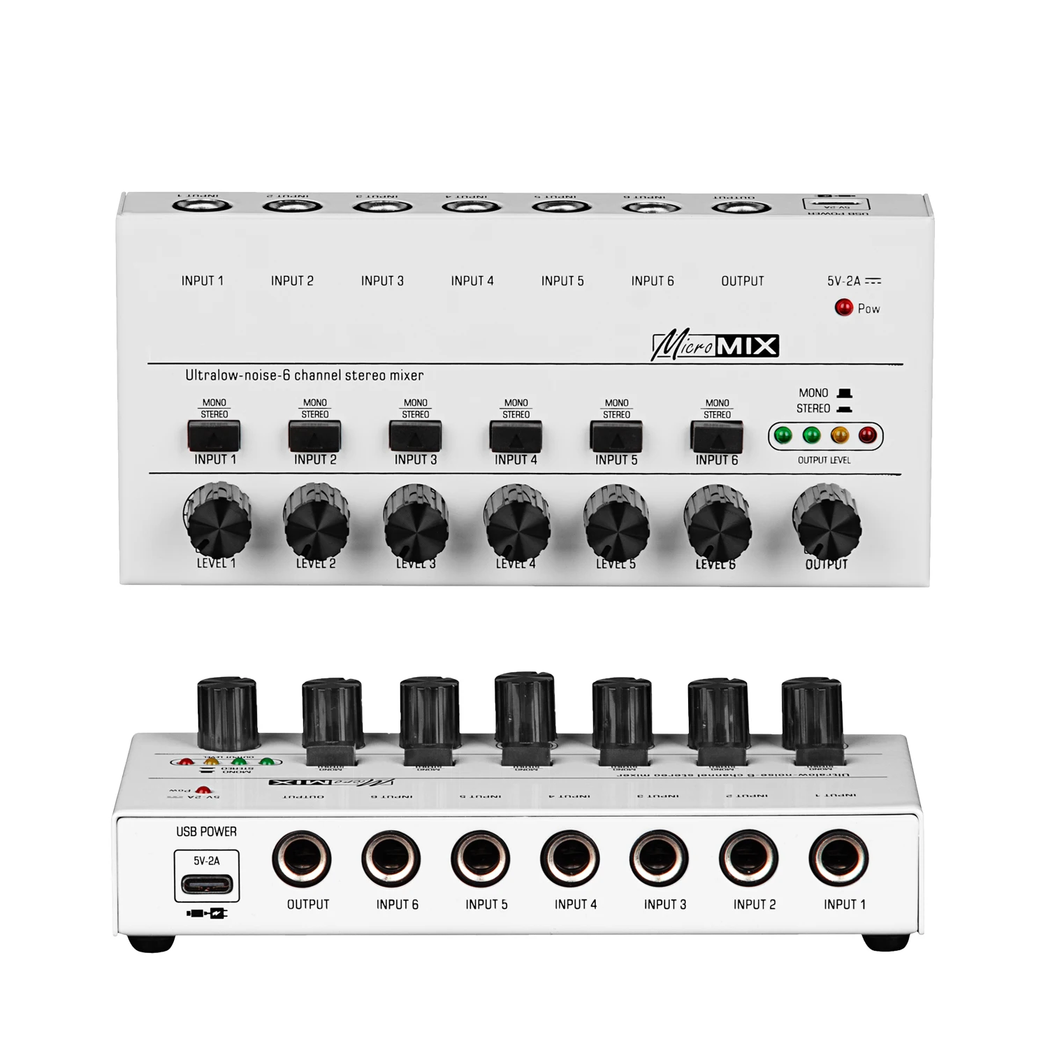 Ultra-Low-Noise-6-Channels-Audio-Mixer-Professional-Sound-Mixer-Mini ...