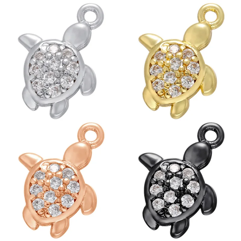 10pcs-bag-DIY-Mini-Bling-Pave-Rhinestone-Crystal-Sea-Turtle-Charms-for ...