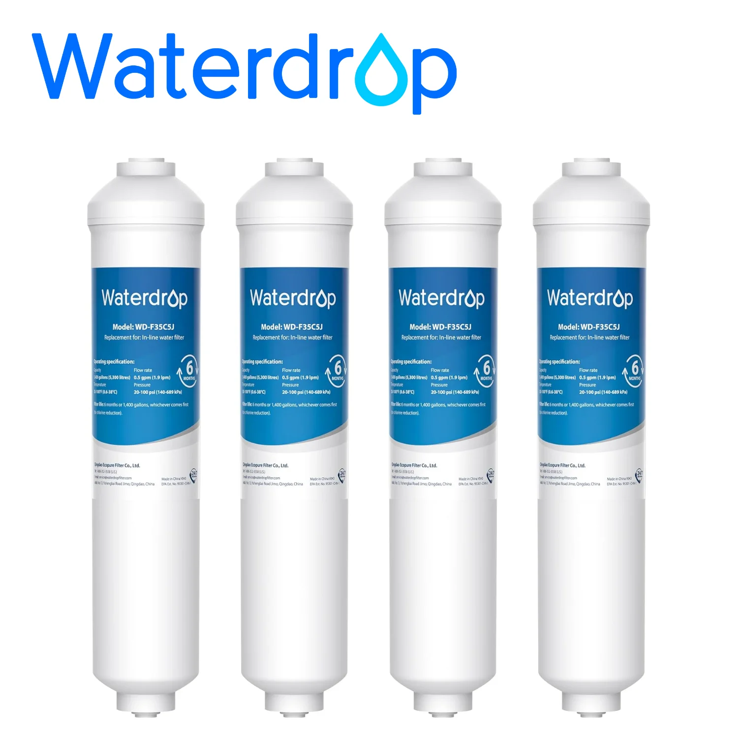 Waterdrop Fridge Water Filter Replacement for Samsung®DA29-10105J HAFEX ...