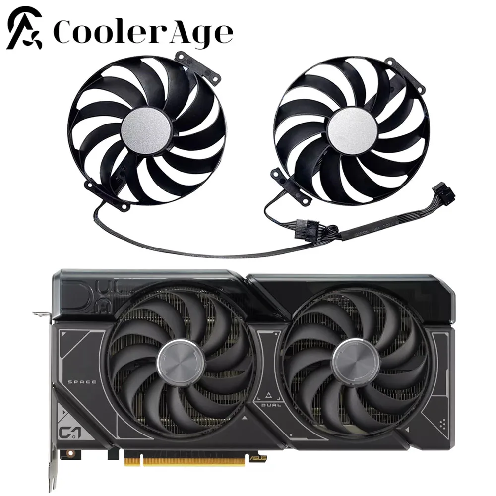 For ASUS RTX 4070 12GB DUAL OC Video Card Fan 95MM RTX4070 Graphics ...