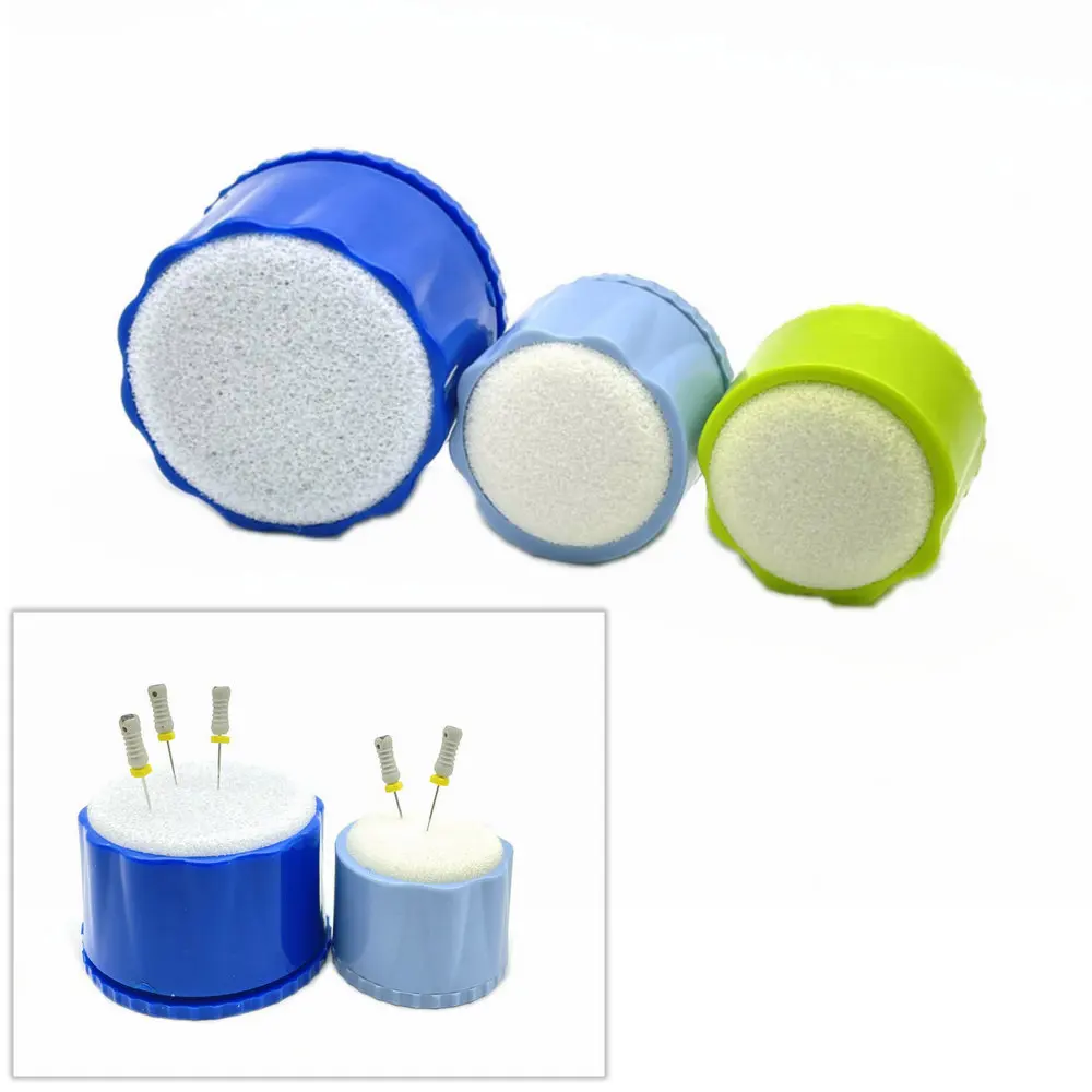 1pc Dental Equipment Round Endo Stand Cleaning Foam File Drills Block ...