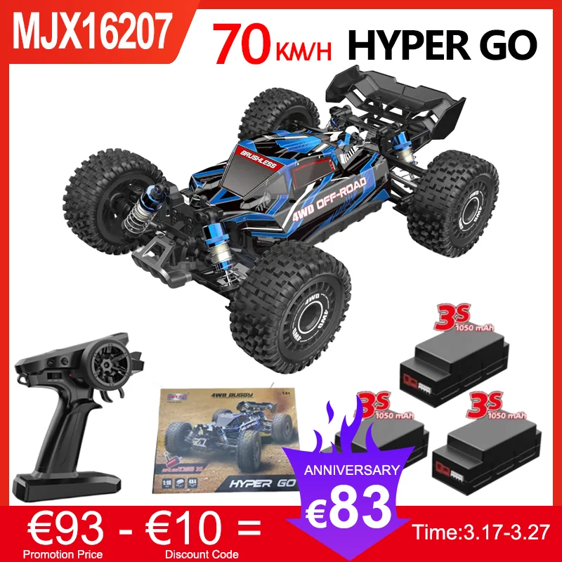 Hyper-Go-70KM-H-MJX-16207-16208-1-16-RC-Car-Brushless-4WD-Racing-Car ...