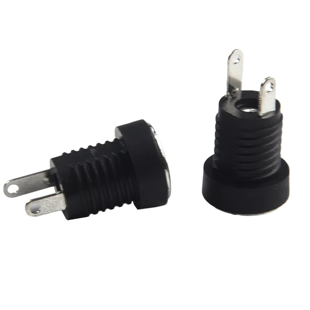 Panel Mount Male Female Jack 1 Pair 12V Panel Mount DC Power Connector ...