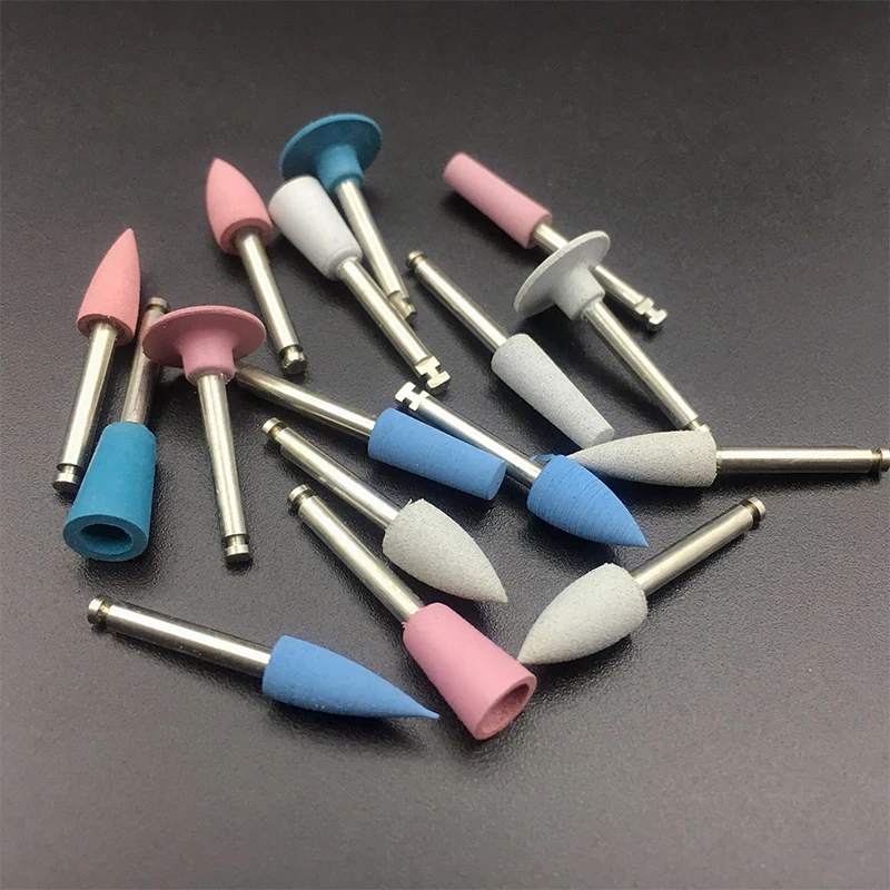 10pcs Dental Silicone Grinding Heads Teeth Polisher For Low-speed ...