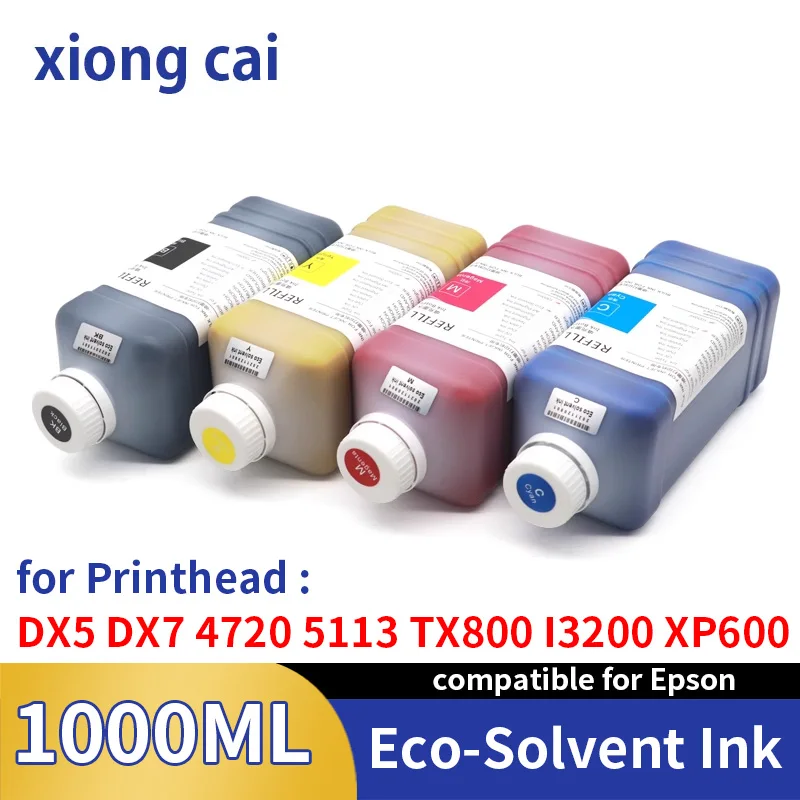 1000ml-Eco-solvent-Ink-For-Roland-Mimaki-Mutoh-Epson-XP600-TX800-4720 ...