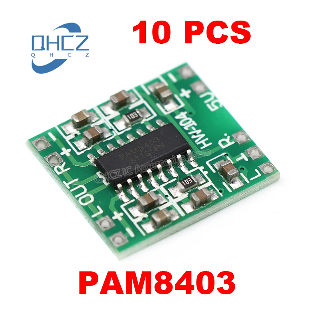 10PCS/1PC PAM8403 Super mini digital amplifier board 2 * 3W Class D digital amplifier board ...