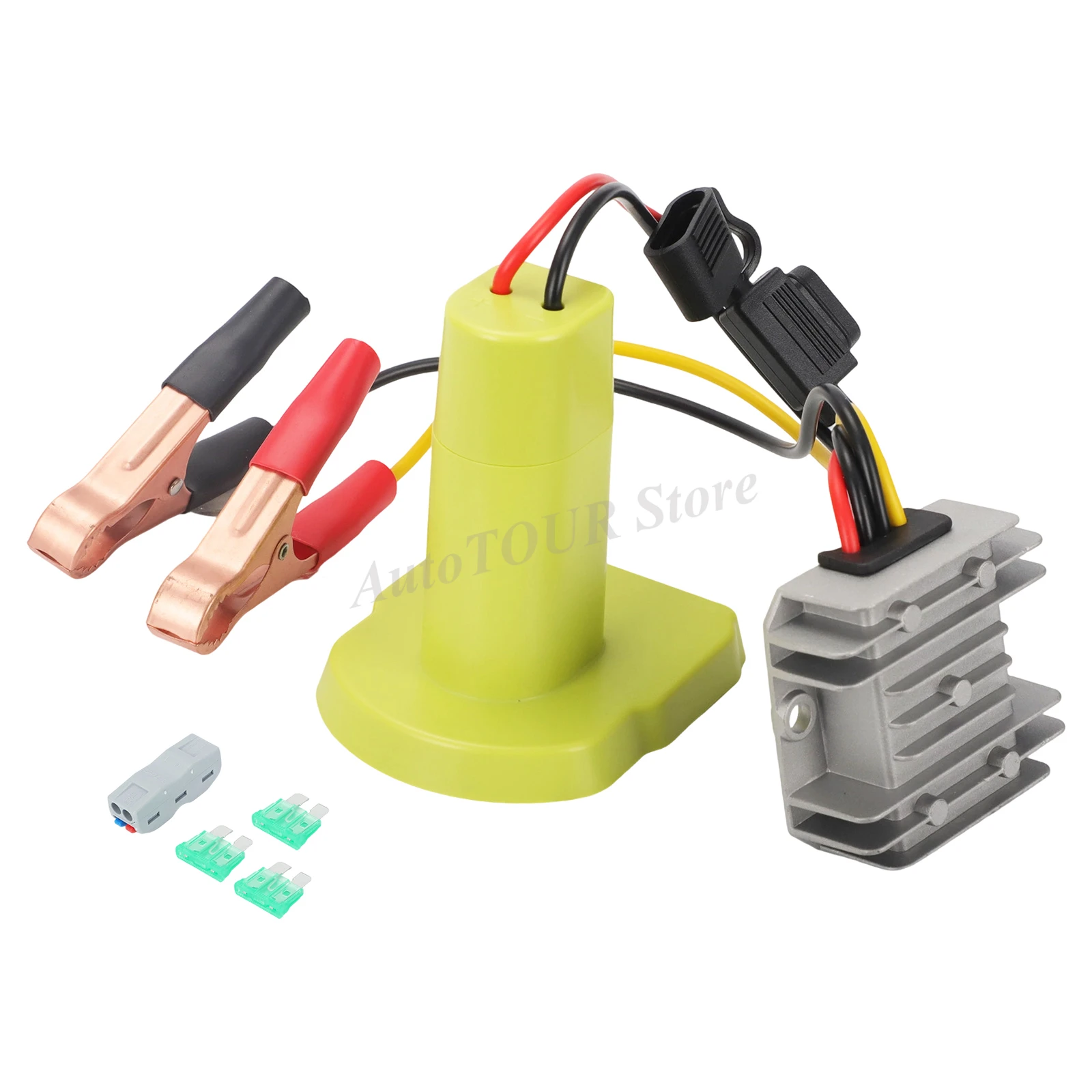 For Ryobi 18V Emergency Jump Starter Kit Vehicles Mowers Tractors Step ...