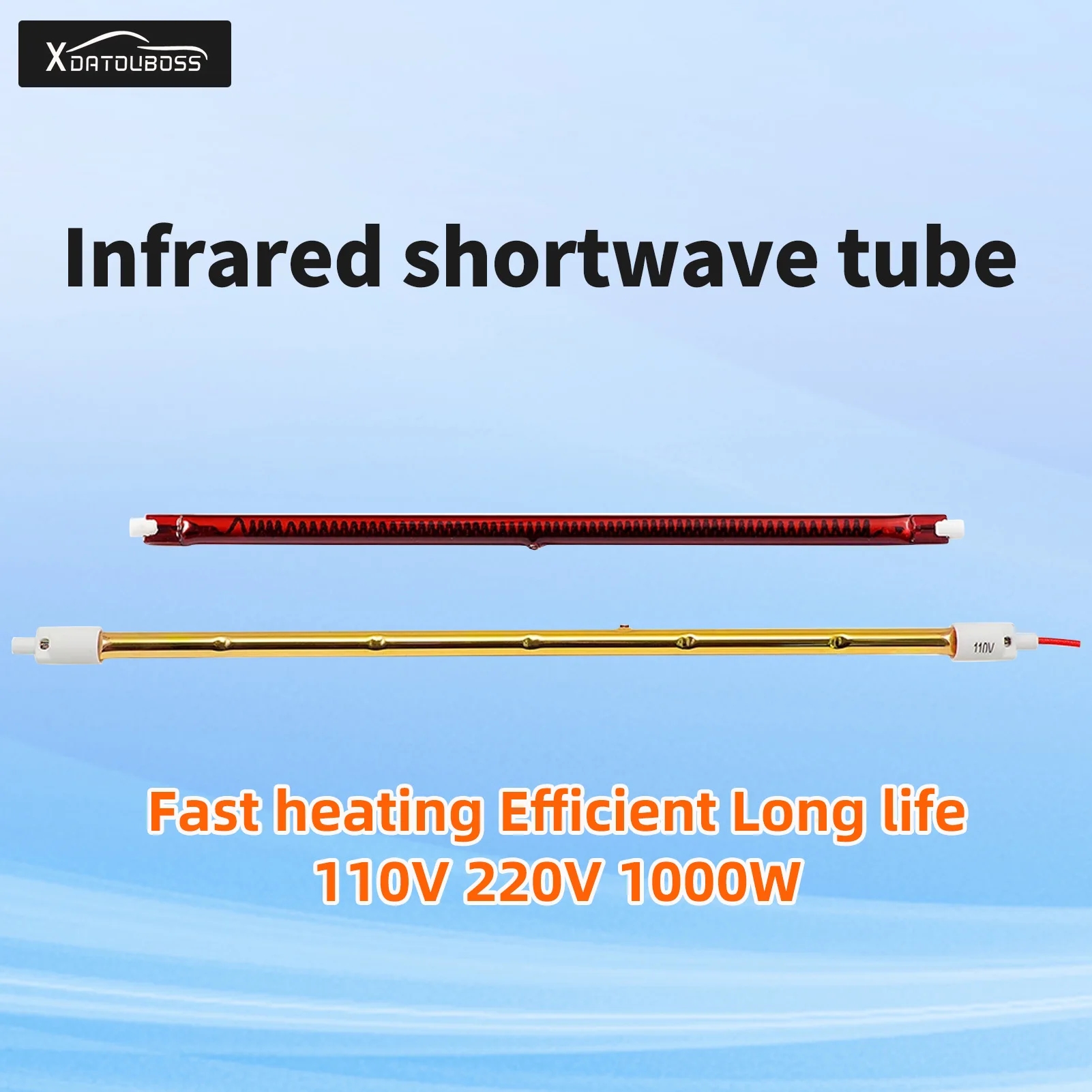 1000W-Halogen-Tube-Quartz-Ruby-Drying-Painting-Printing-Infrared-Paint ...