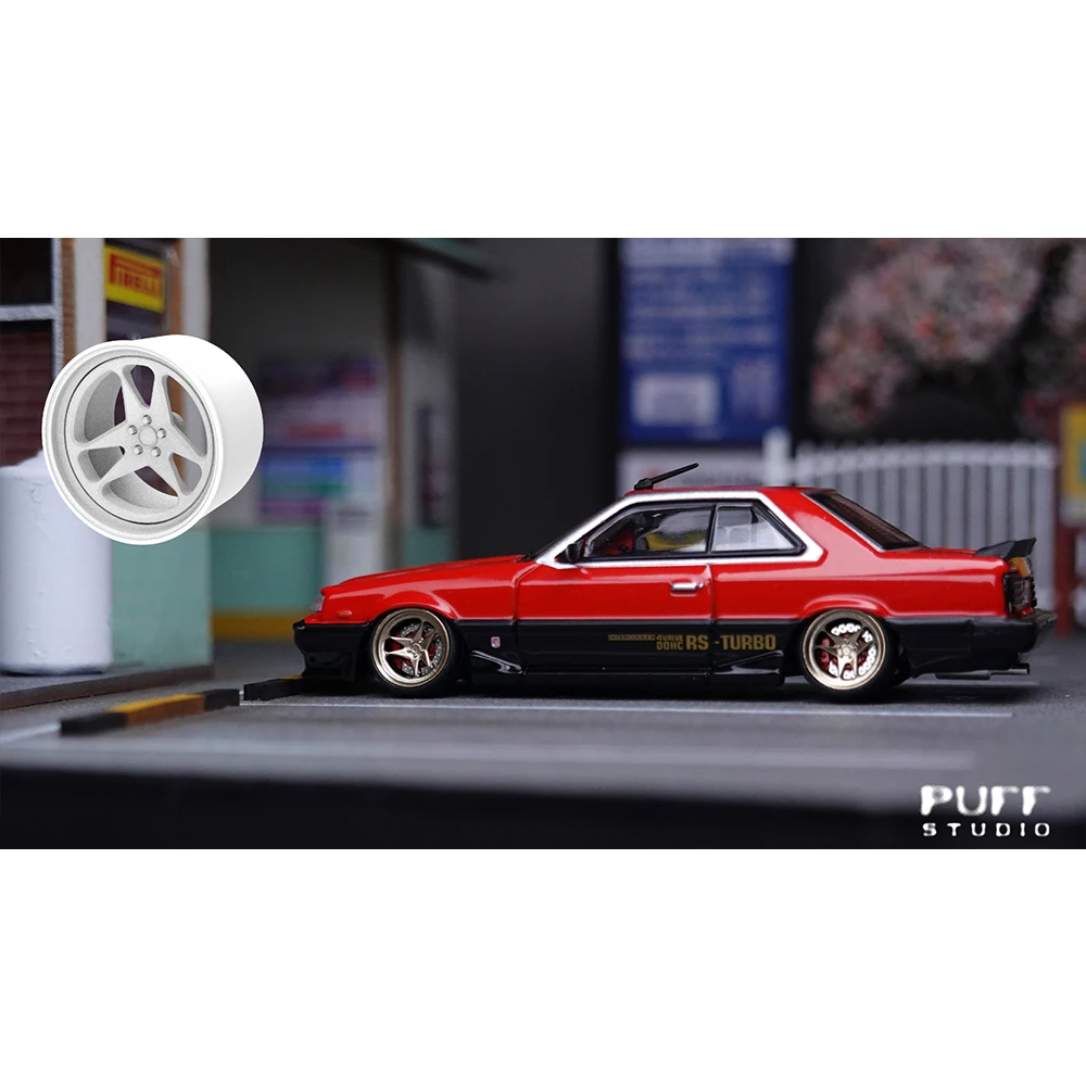 PUFF-1-64-Wheels-Brake-Disc-Diameter-7-5mm-With-Rubber-Tires-Modified ...