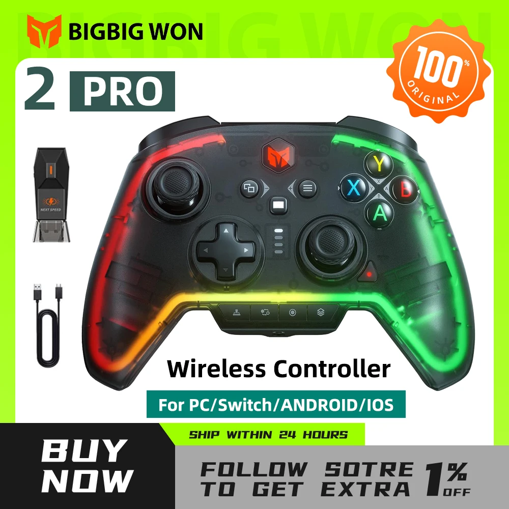 BIGBIG-WON-Rainbow-2-Pro-Wireless-Game-Controller-Apex-Anti-curve-Hall ...