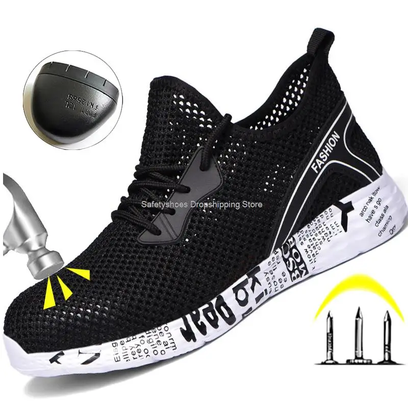 Mesh-Safety-Shoes-Men-Women-Breathable-Steel-Toe-Sneaker-Puncture-Proof ...