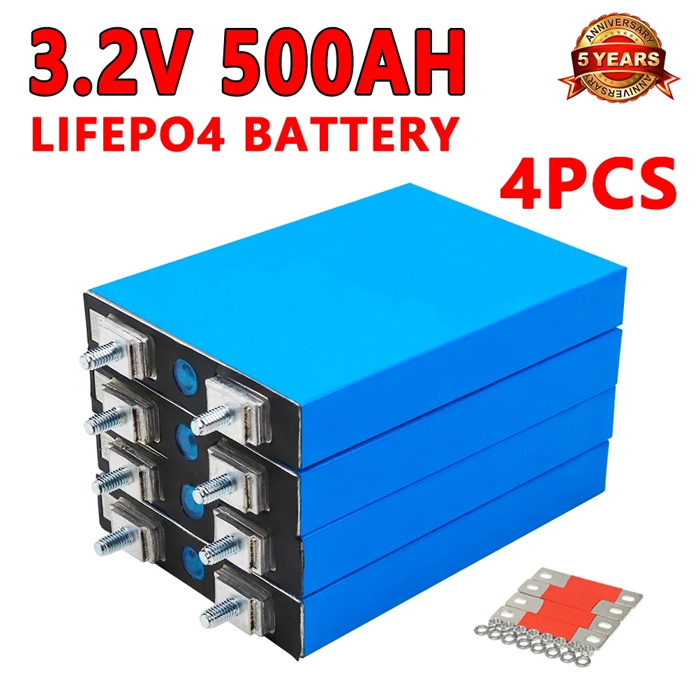 New-4PCS-3-2V-100AH-200AH-300AH-400AH-500AH-Lifepo4-Lithium-Iron ...