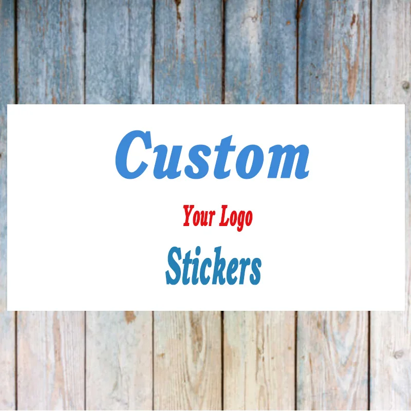 Customized rectangular waterproof logo, transparent background paper ...