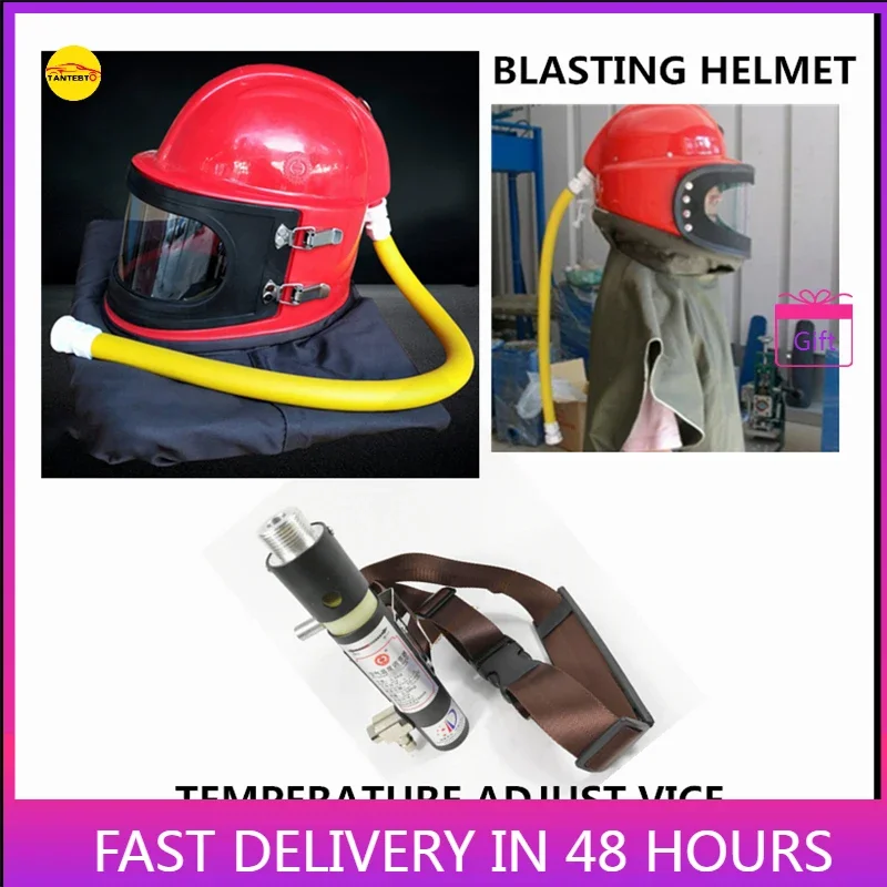 ABS-Protective-Sand-Blasting-Helmet-Dust-Mask-Hood-With-Temperature ...