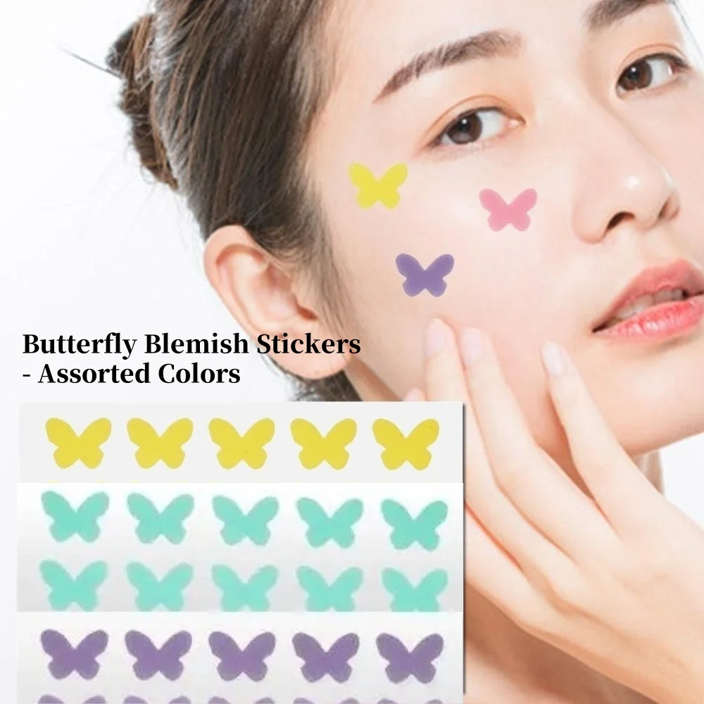 120 Counts Cute Colorful Butterfly Pimple Patches Acne Treatment ...