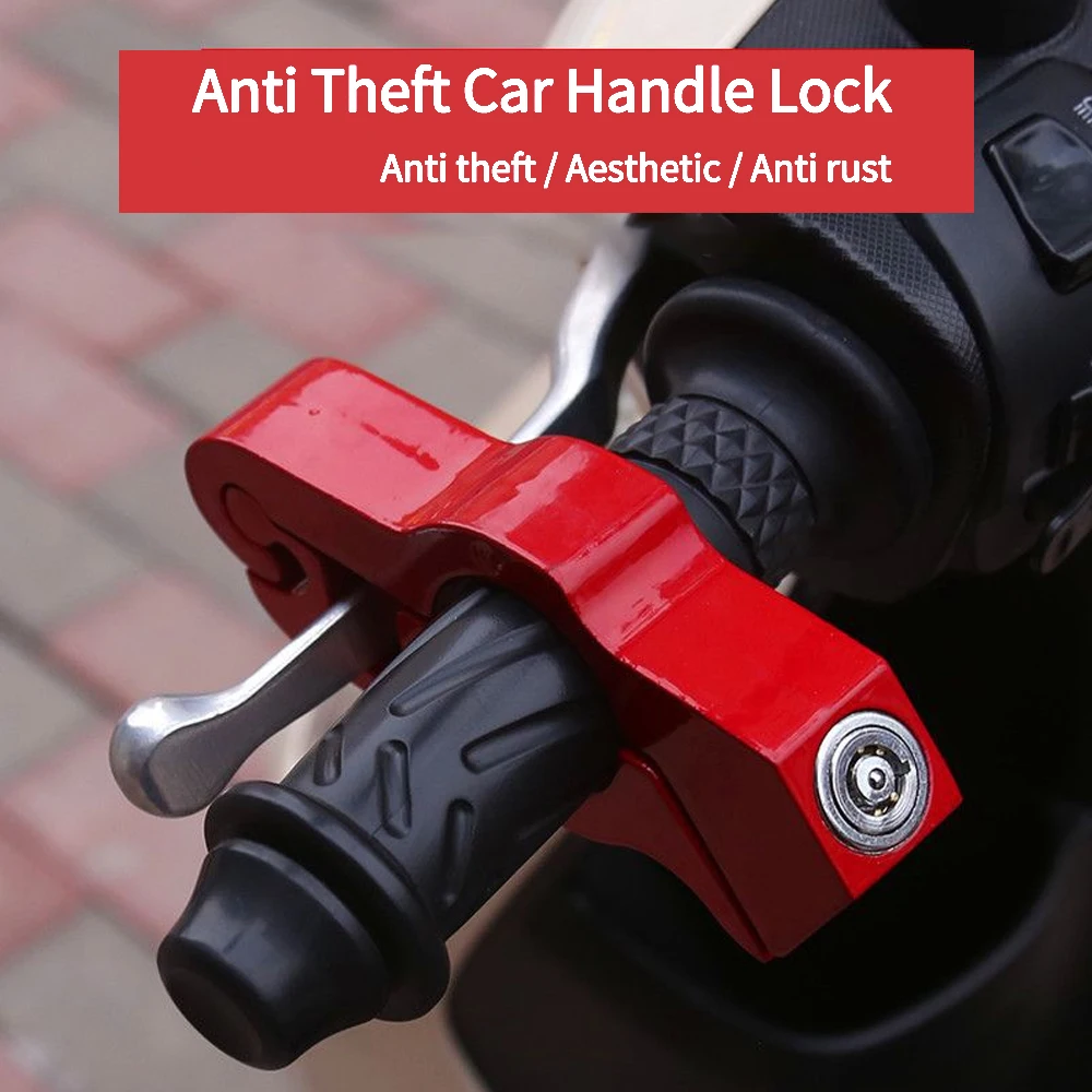 Motorcycle Brake Lever Locks Handlebar Lock Helmet Anti-theft ...