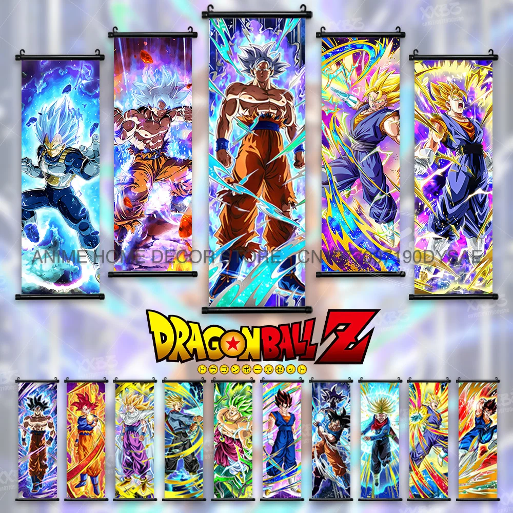 Dragon-Ball-Poster-Son-Goku-Dipinti-decorativi-Goten-Anime-Pergamene ...