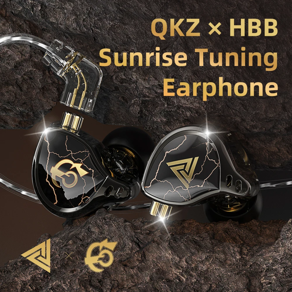 Qkz X Hbb Wired In Ear Hifi Iems Earphones Monitors 10mm Titanium ...