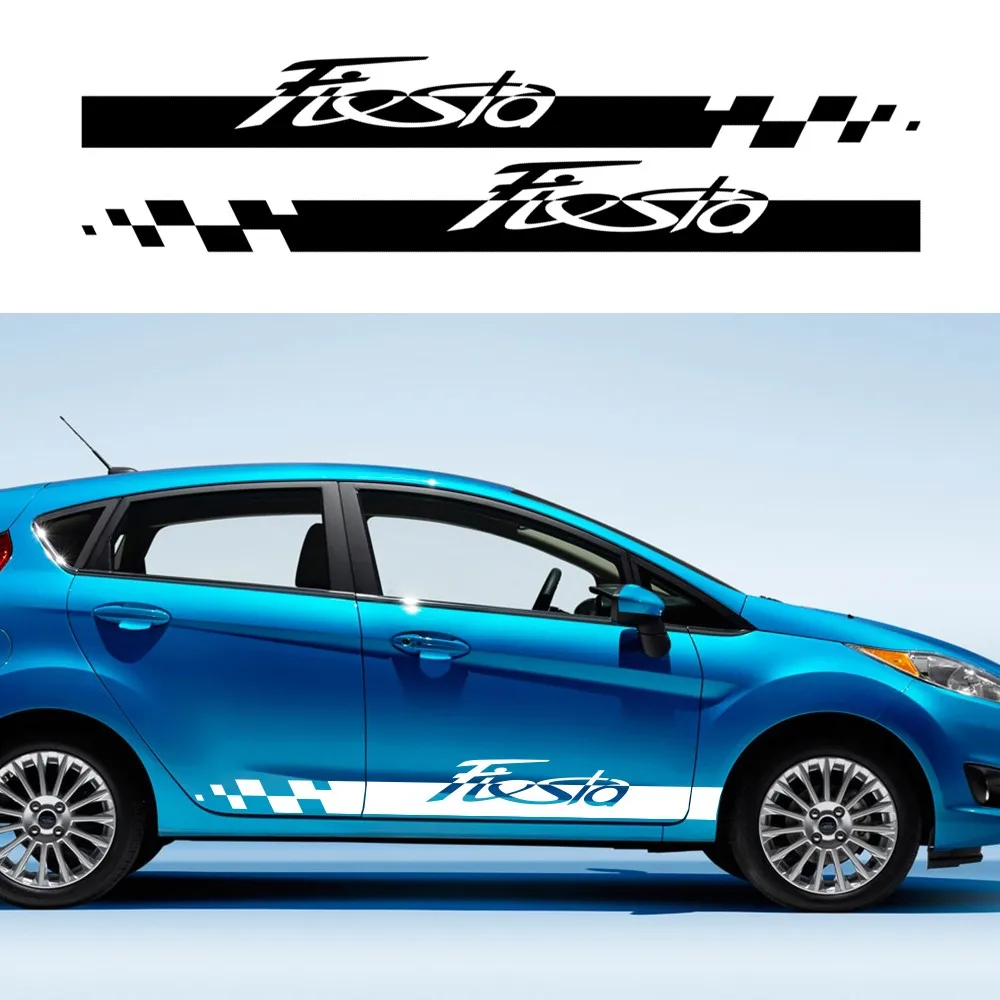 Car-Door-Side-Skirt-Stickers-For-Ford-Fiesta-MK6-MK7-Mk8-6-7-ST ...