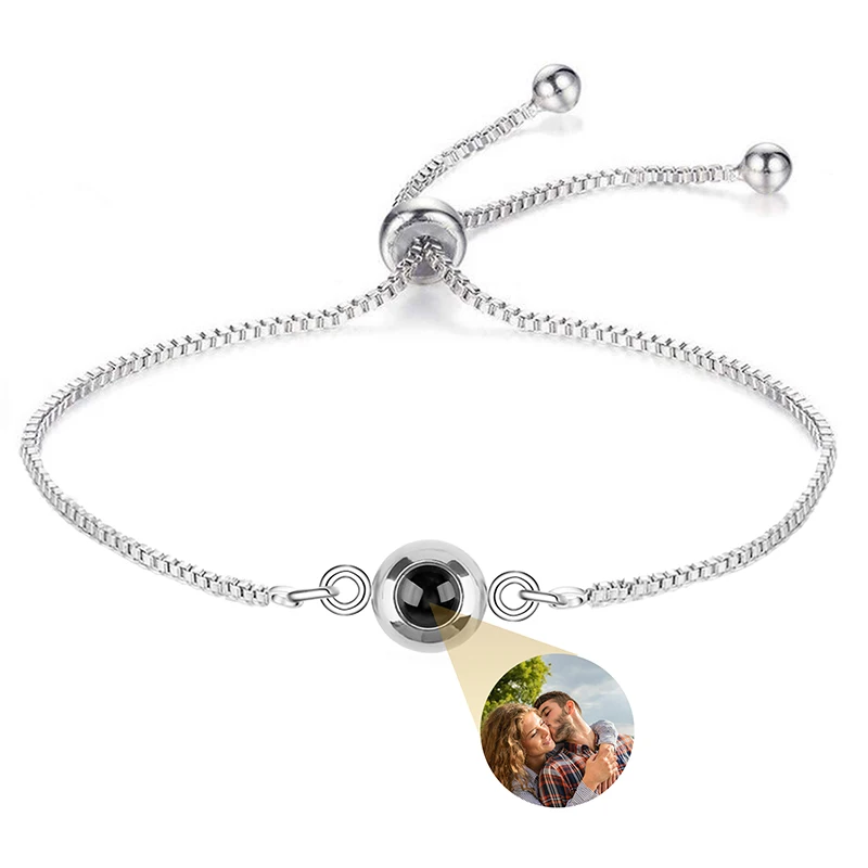 Custom-Photo-Bracelet-Personalized-Photo-Projection-Bracelet-Circle ...
