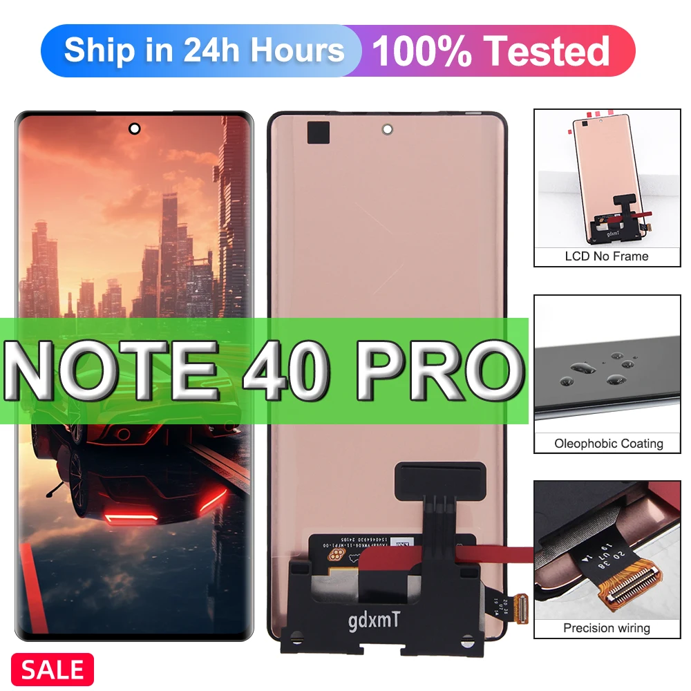 LCD For Infinix note 40 pro 4G / 5G X6850 X6851 LCD Display Touch ...