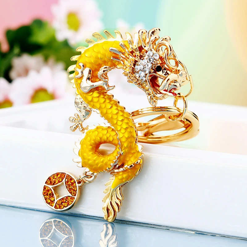 Chinese-Zodiac-Dragon-Pendant-Keychain-Creative-Totem-Key-Chains-Key ...