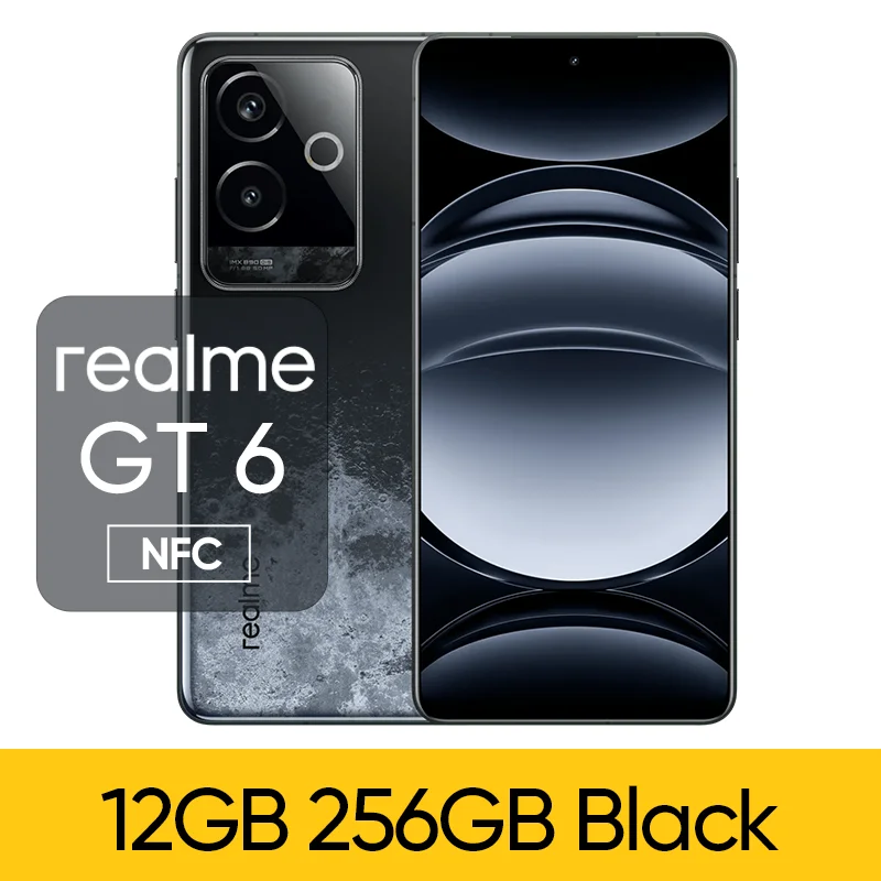Realme GT 6 5G NFC desbloqueado Snapdragon 8 Gen 3 Octa Core Pantalla AMOLED de 6,78'' 120Hz ...