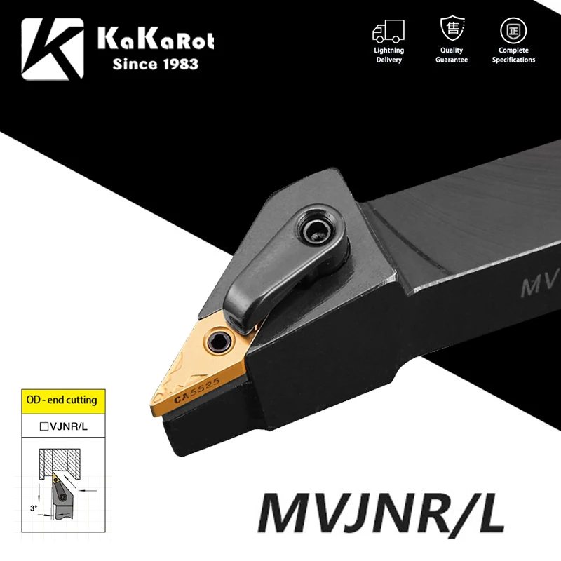 KaKarot-External-Turning-Tool-Holder-MVJNR2020K16-MVJNR1616K16-MVJNR2525M16-VNMG160408-Carbide ...