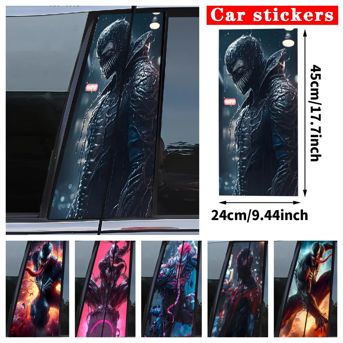 1-2pcs-Creative-Venom-Car-Graffiti-Stickers-Waterproof-Auto-Vinyl ...