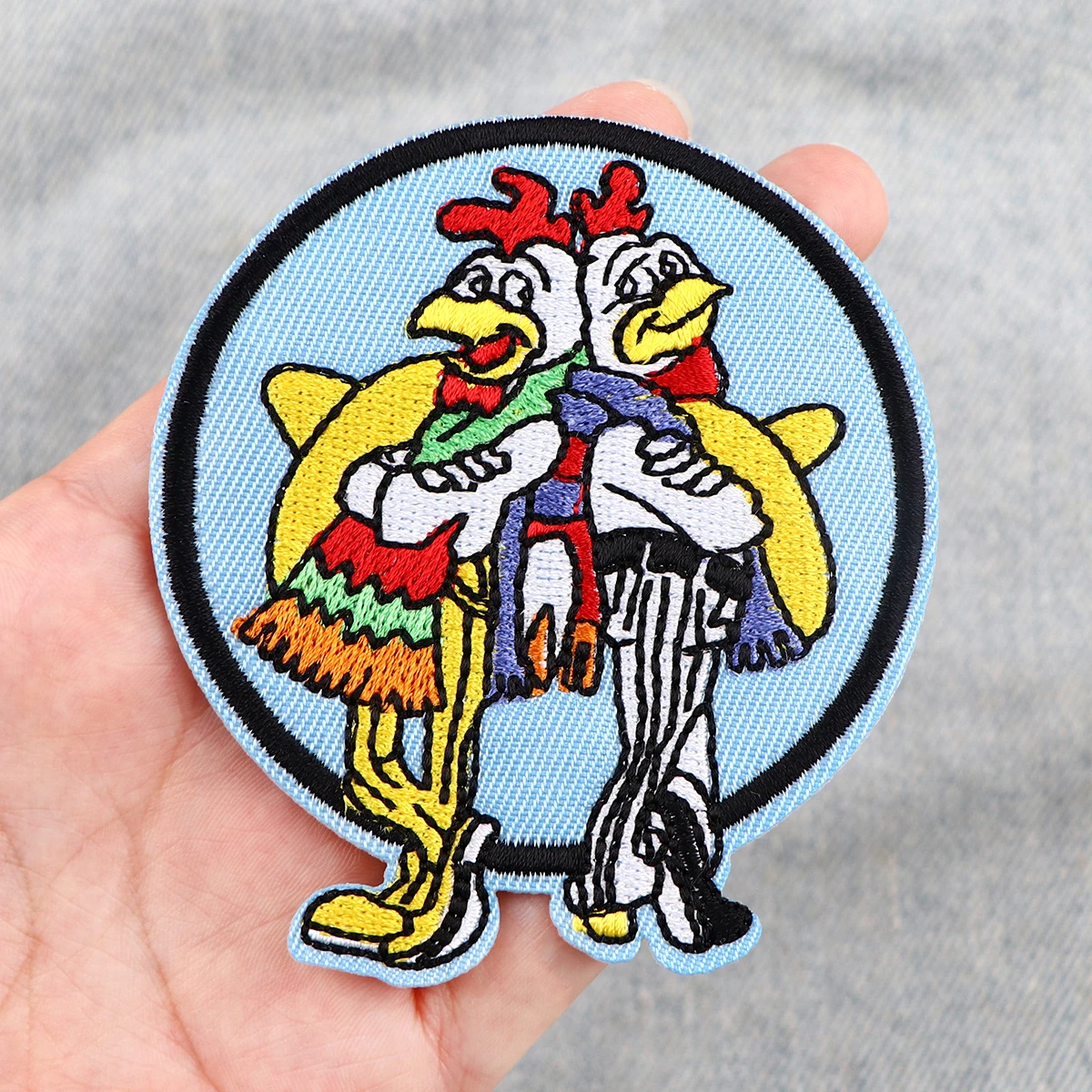Hot-TV-SHOW-Iron-On-Patch-Clothes-Patch-For-Clothing-Funny-Chicken-Embroidered-Patch-Garment ...