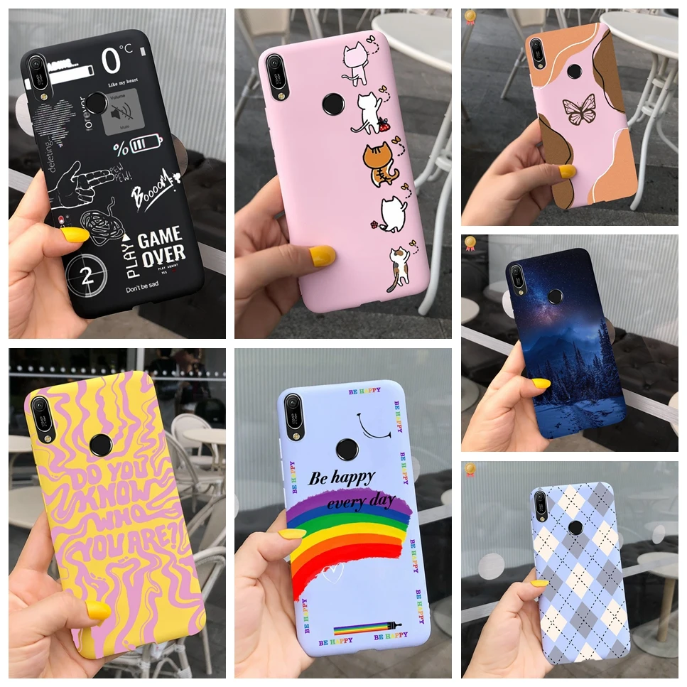 For-Huawei-Y6-Pro-2019-Case-Y6P-2020-Cute-Cartoon-Shockproof-Silicone ...