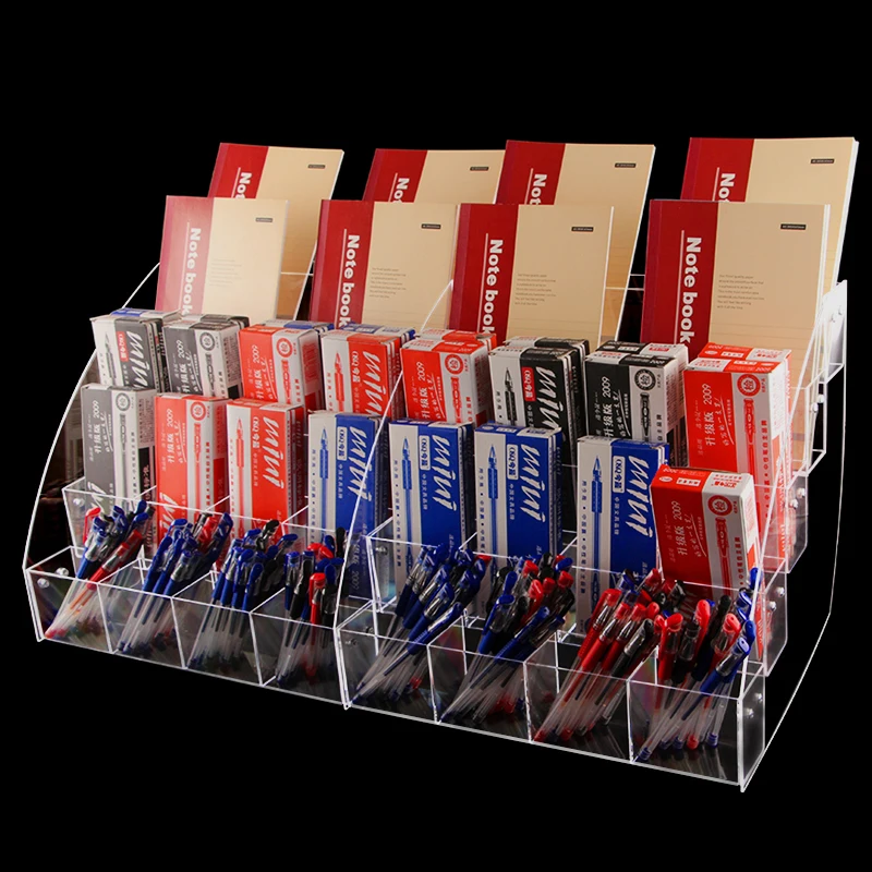 2-in-1-Acrylic-Book-Pen-Holder-Combination-Stationery-Store-Supermarket ...