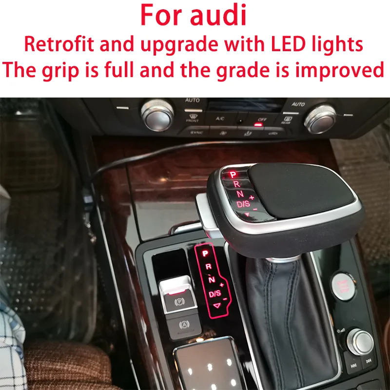 For Audi gear rod a3 8v a6 a7 c7 Q3 RSQ3 RS 3 a4 b5 With LED lights Car ...