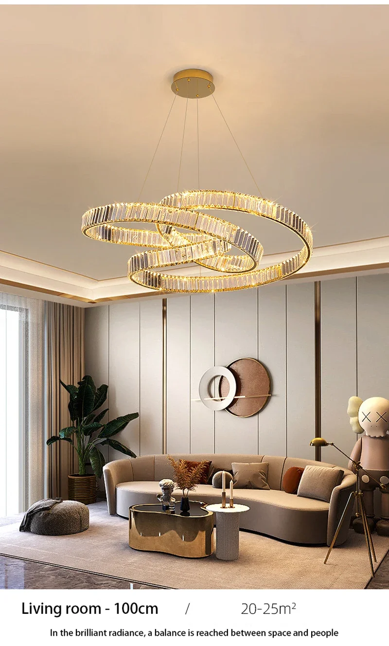 ĐÈN LED hiện đại Thủy Tinh Pha Lê Sang Trọng Đèn Chùm Treo Đèn Thép ...