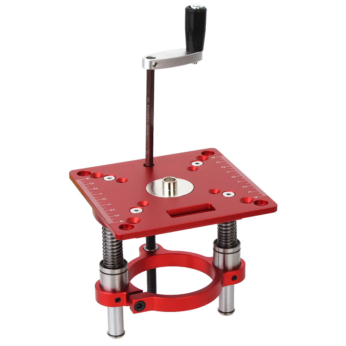 Precision-Router-Lift-Woodworking-Router-Table-Insert-Plate-Lift-Base ...