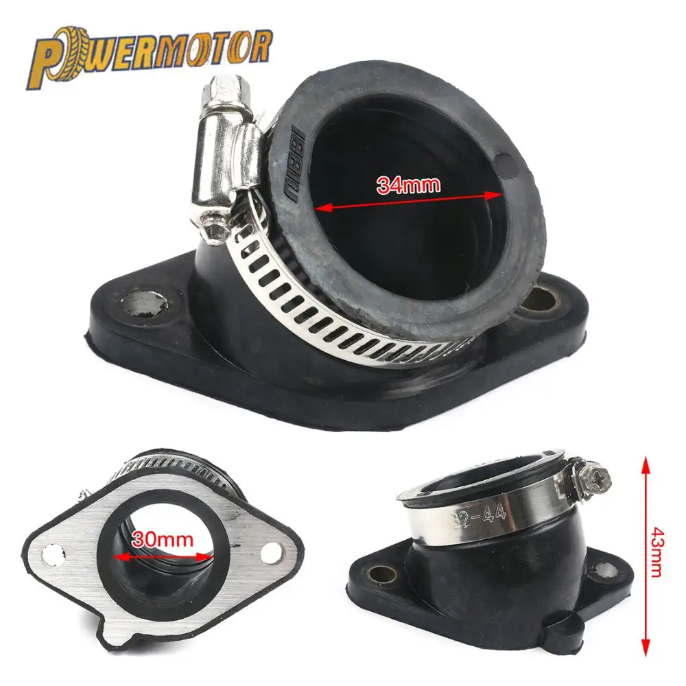 Motorcycle-Carburetor-Adapter-Intake-Manifold-Rubber-Interfac-Fit-on ...