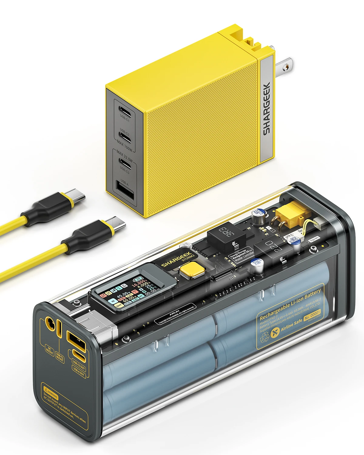 SHARGE-25600mAh-Power-Bank-100W-in-out-Fast-Charging-4-Port-Portable ...