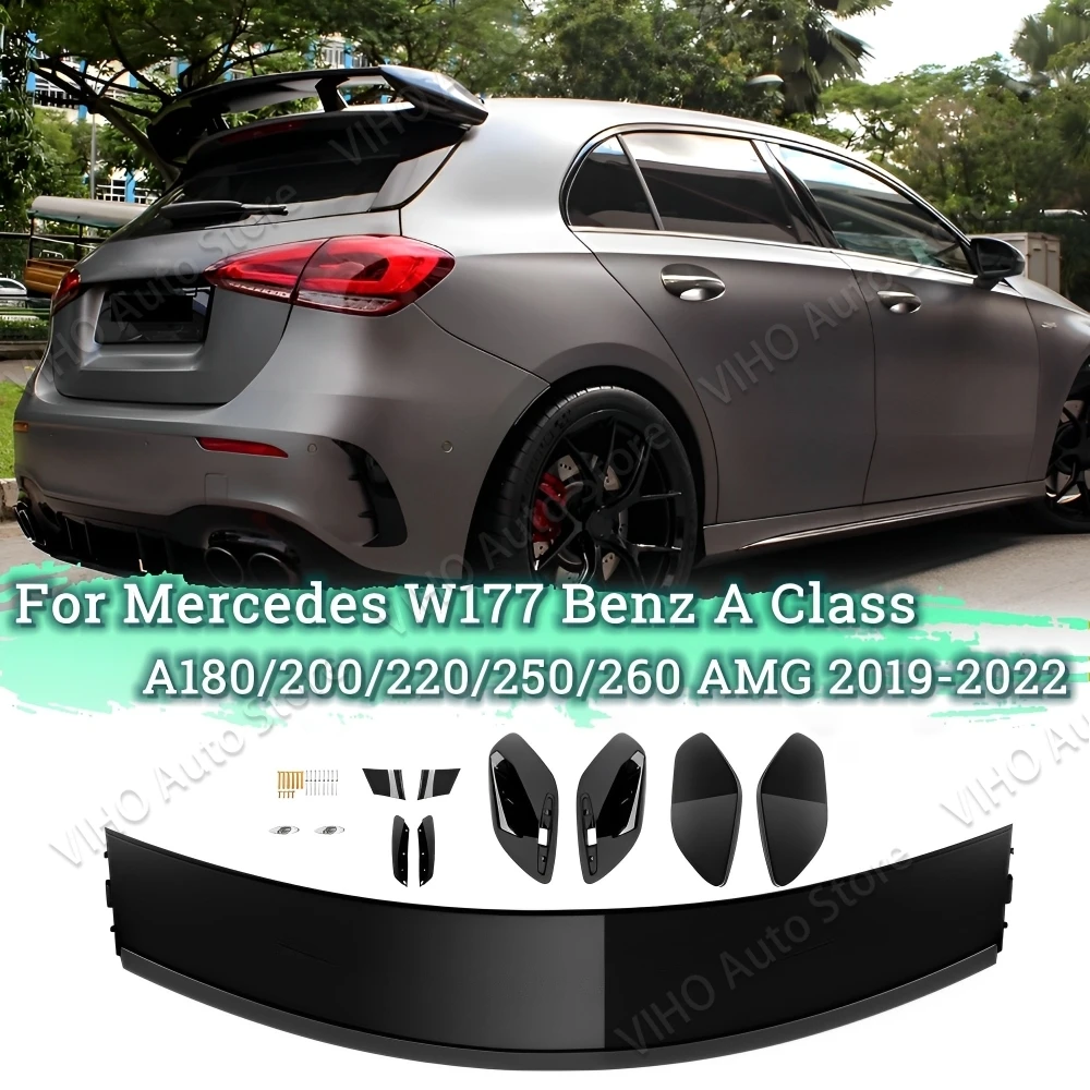 For-Mercedes-Benz-A35-A45-AMG-W177-Car-Rear-Roof-Boot-Trunk-Spoiler ...