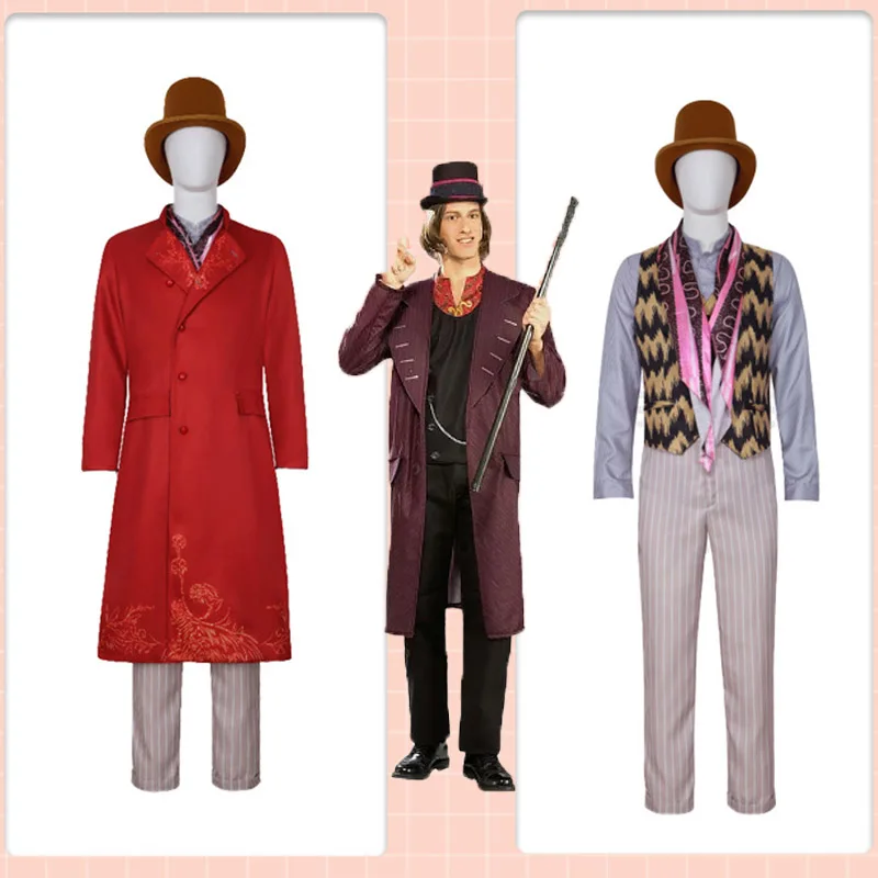 Willy-Cosplay-Wonca-Kids-Role-Play-Scarf-Outfits-Movie-Chocolate ...